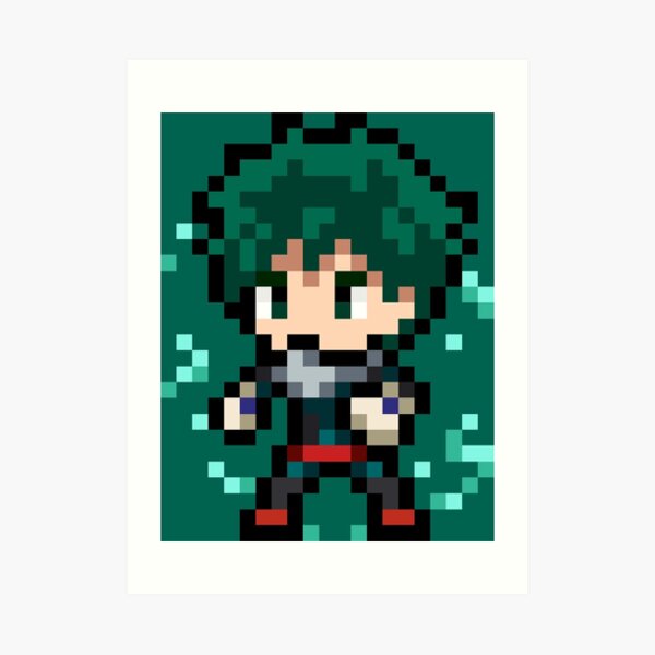 "8-Bit Midoriya Izuku (Deku)" Art Print for Sale by Koi-Art | Redbubble