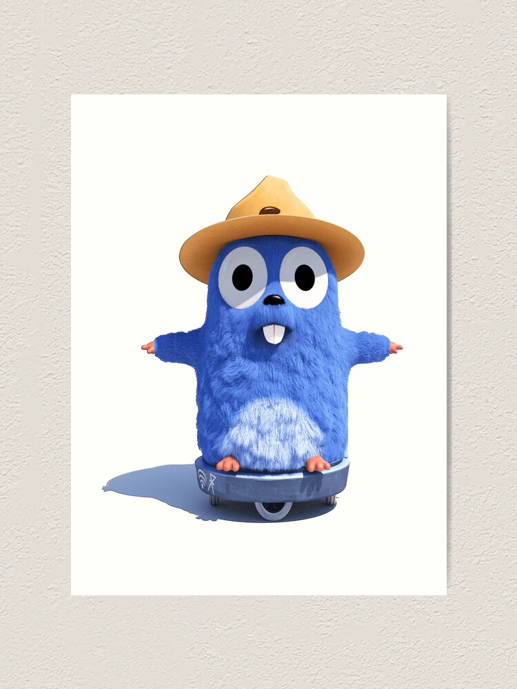 Lámina artística «Lemmings Tabodi y Grizzy personajes super, divertidos ...