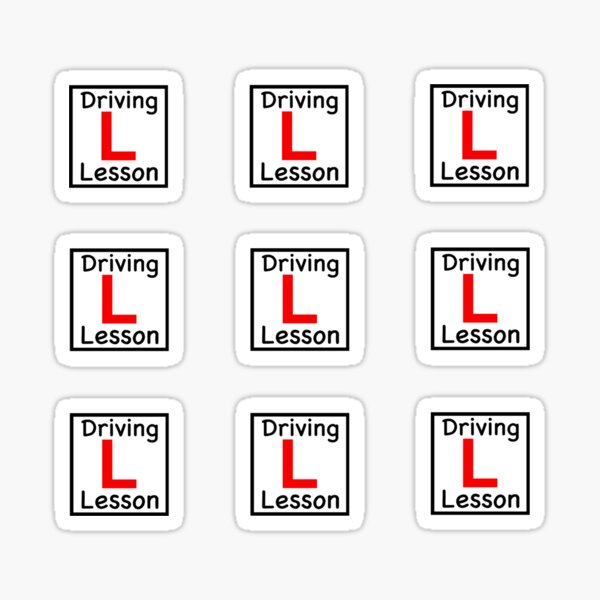 "Driving Lesson Reminder - Planner Sticker Pack" Sticker by simzzuk ...