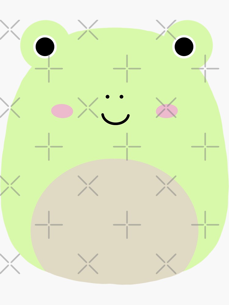 "Frog Squishmallow" Sticker for Sale by elliedoodles | Redbubble