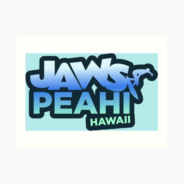 "Jaws Surf Break, Peahi Hawaii " Art Print by Kiwidom | Redbubble