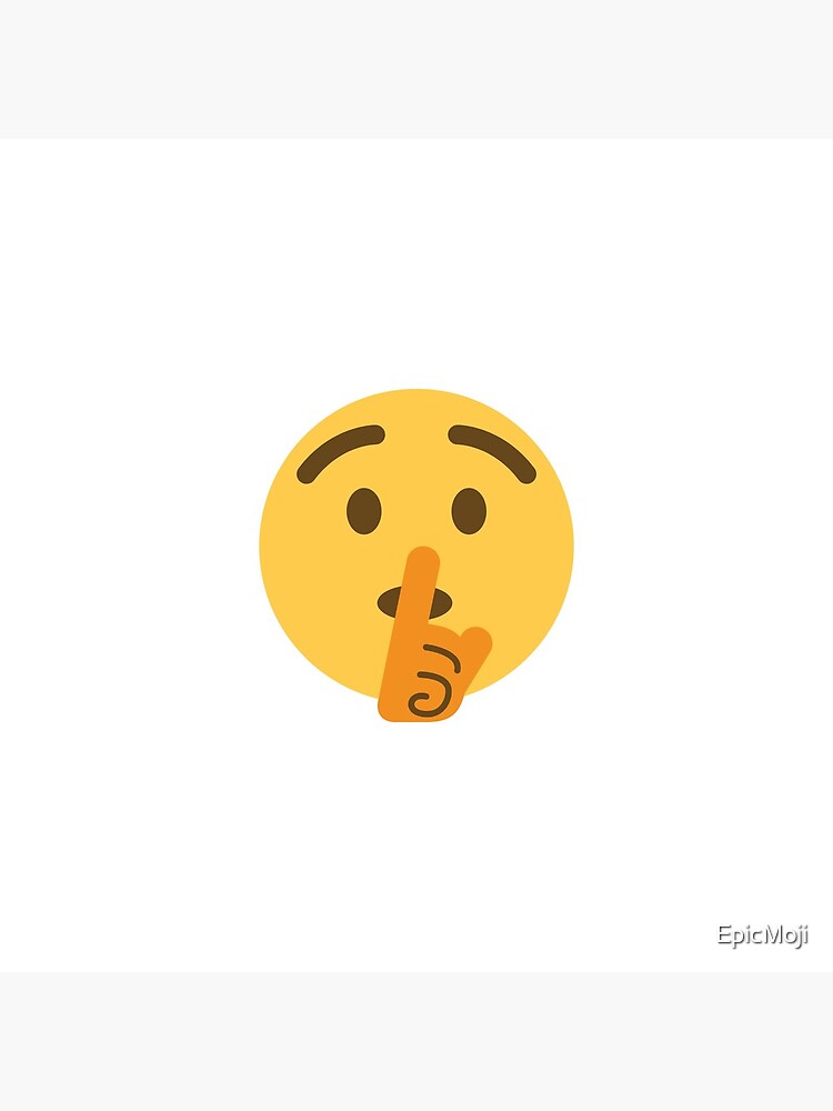 "Secret Gesture Emoji" Poster by EpicMoji | Redbubble