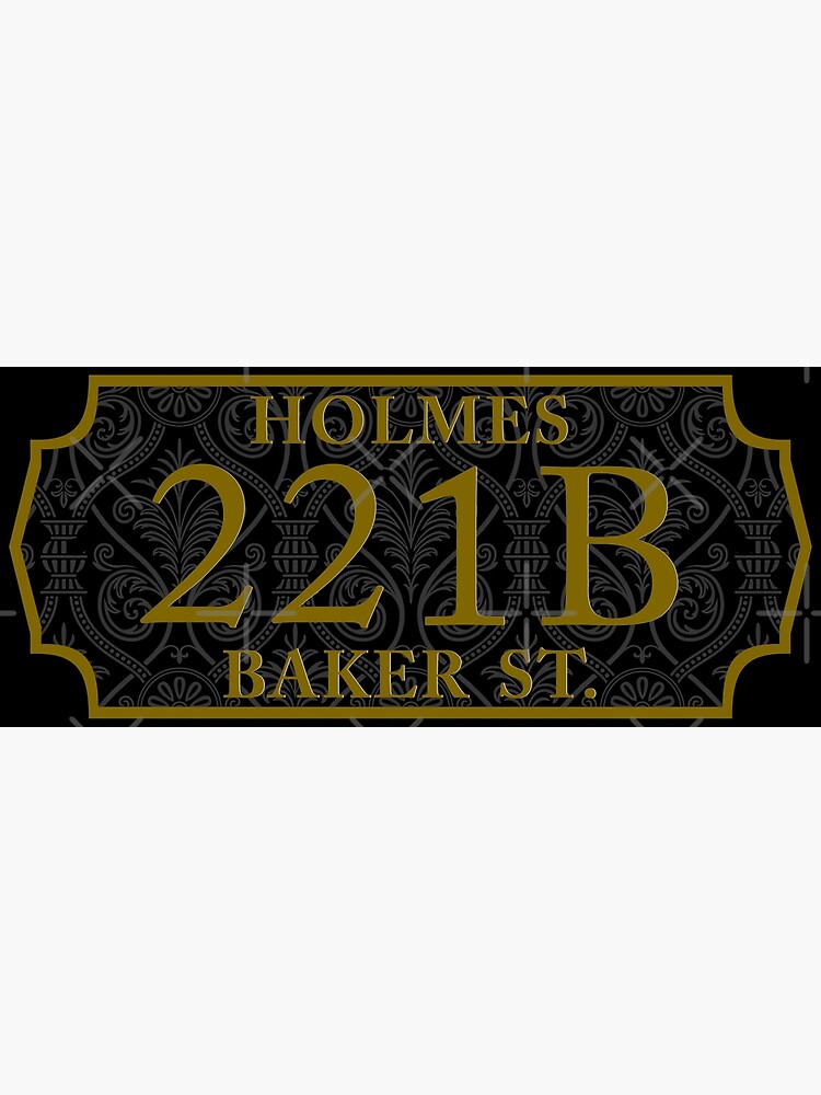Lámina fotográfica «Sherlock Holmes Watson 221B Baker Street Placa con ...