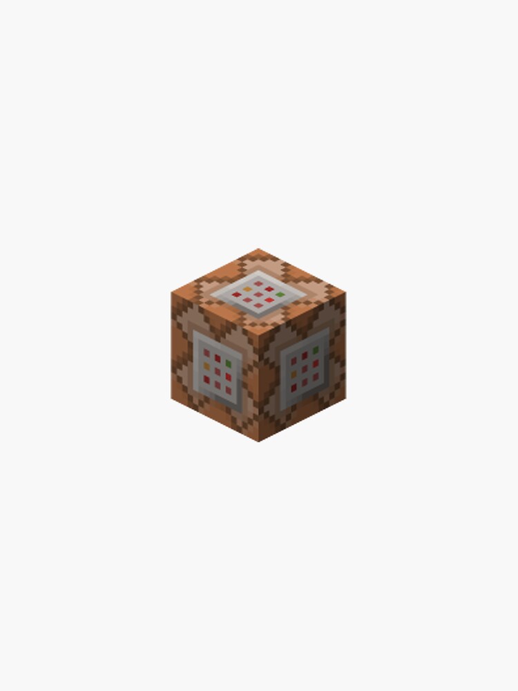 "Minecraft Command block" Sticker for Sale by Ishigami Taisho | Redbubble