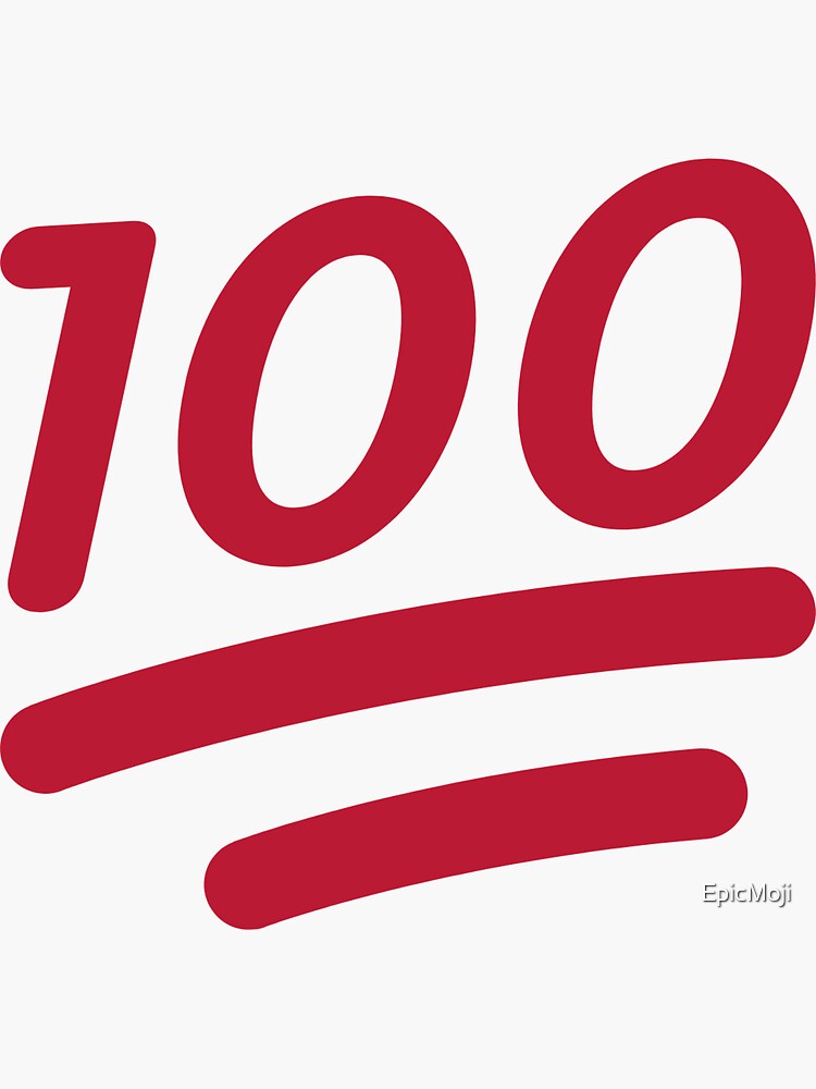 "100 Emoji " Sticker for Sale by EpicMoji | Redbubble