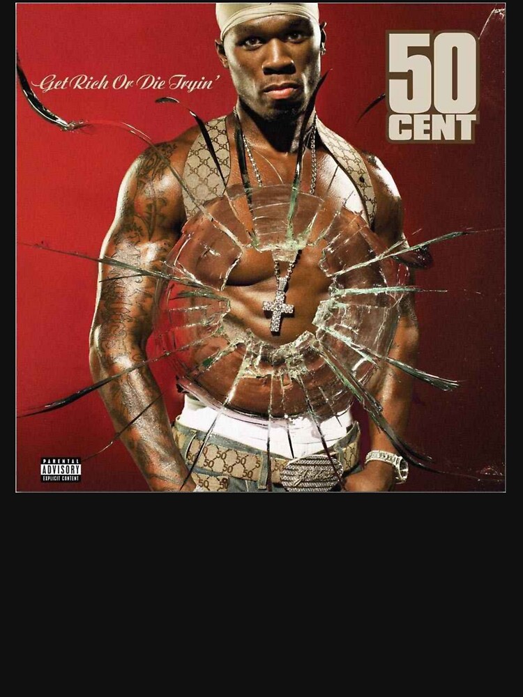 "50 CENT Album Cover " T-shirt for Sale by QualityClo | Redbubble | 50 ...