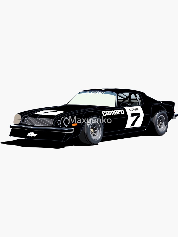 "1974 IROC Camaro" Sticker for Sale by Maxyenko | Redbubble