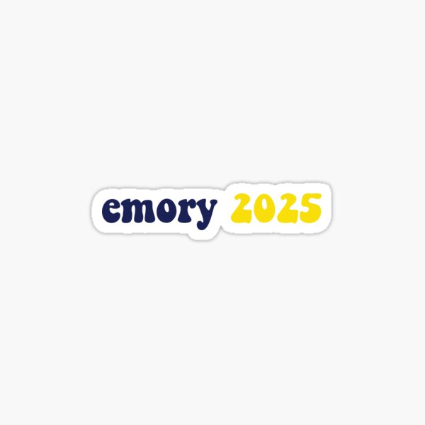 "emory 25 sticker" Sticker by maliacampain | Redbubble