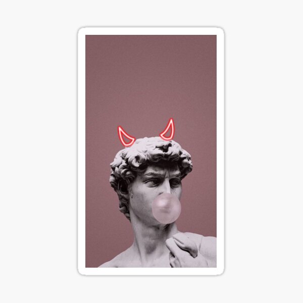 "Evil David Statue" Sticker by Gacsig | Redbubble