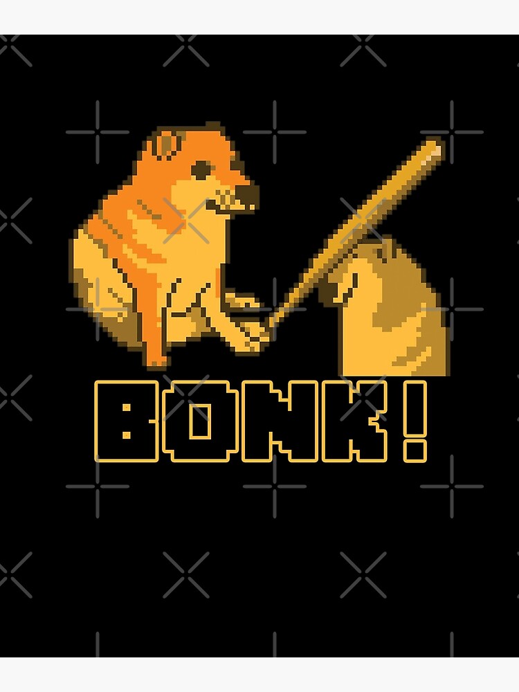 Lámina fotográfica «Cheems Bonk Meme PixelArt» de Altohombre | Redbubble