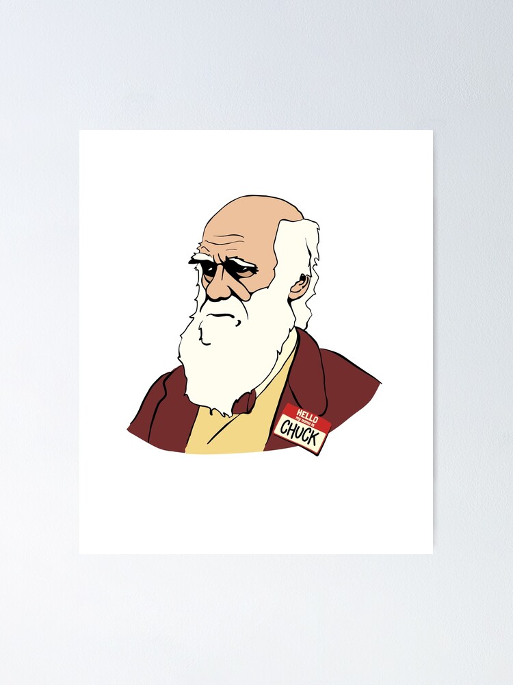 "Funny Charles Darwin Evolutionary Biologist / Scientist Portrait ...