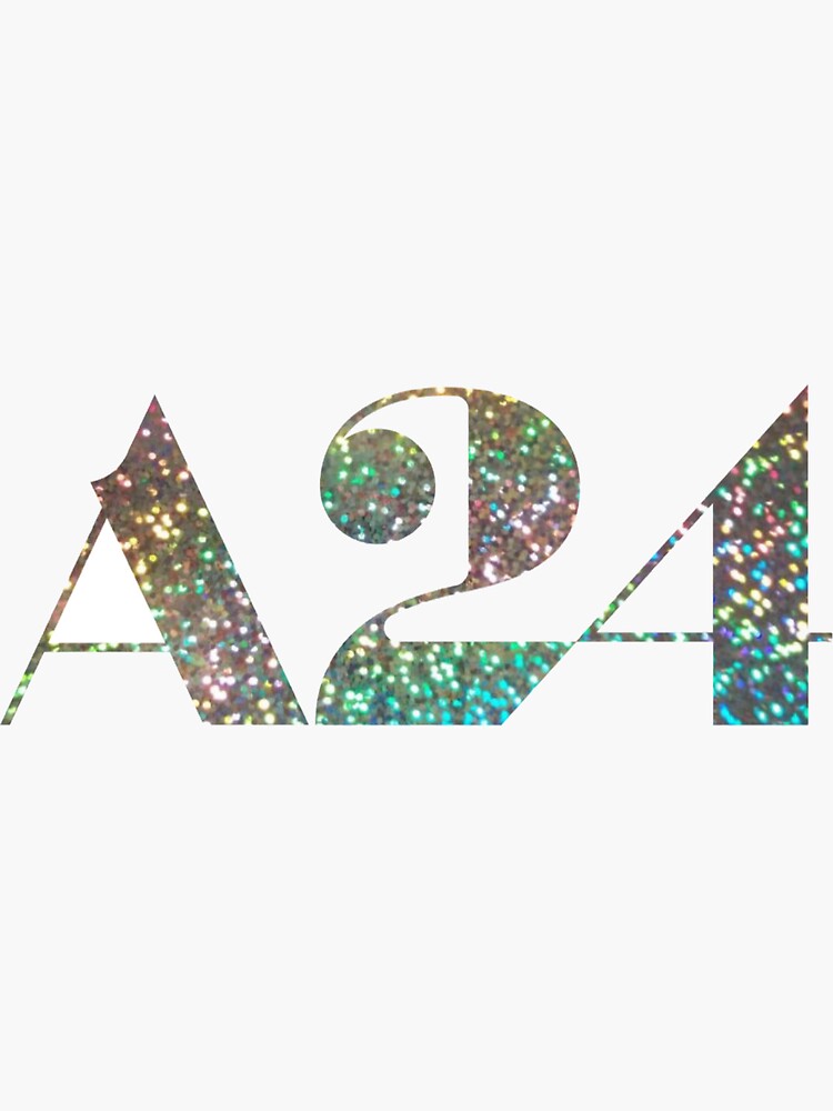 "Glitter A24 logo" Sticker for Sale by Dalaura | Redbubble
