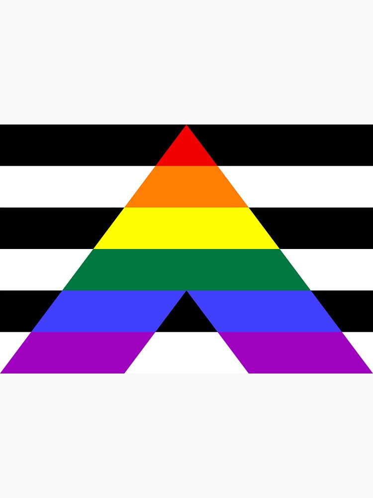"Straight Ally Pride Flag" Sticker for Sale by allhistory | Redbubble