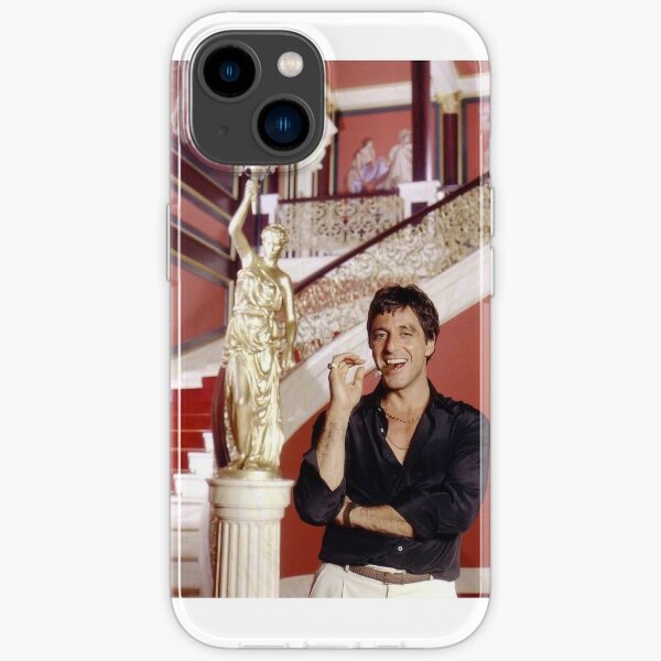 "Scarface Smoking Cigar Next to Ornate Staircase" iPhone Case for Sale ...