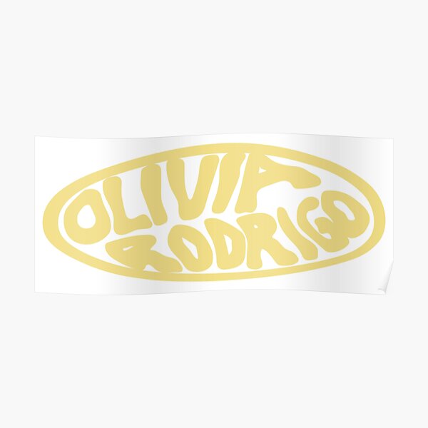 Póster «olivia rodrigo logo amarillo» de vanessanguuyen | Redbubble