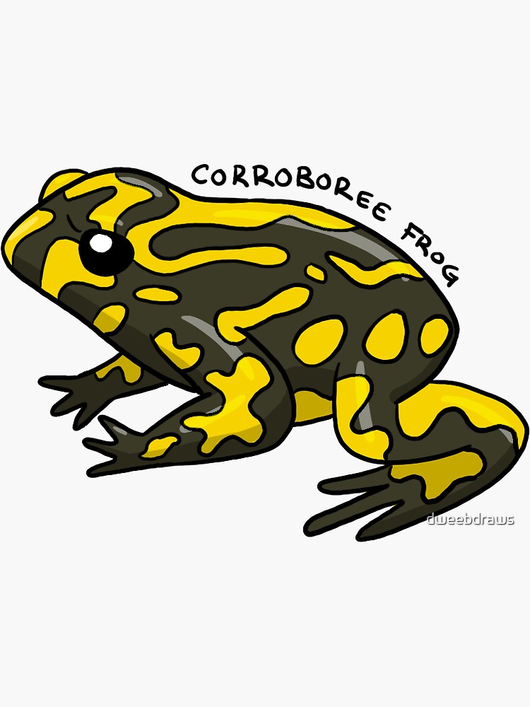 "Corroboree Frog" Sticker for Sale by dweebdraws | Redbubble