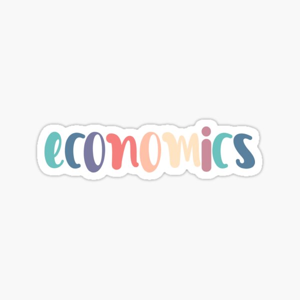 "Economics" Sticker for Sale by catevalentini12 | Redbubble