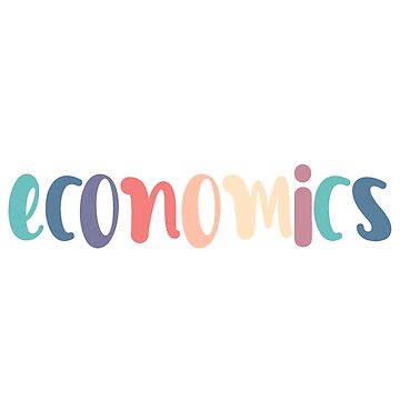 "Economics" Sticker for Sale by catevalentini12 | Redbubble