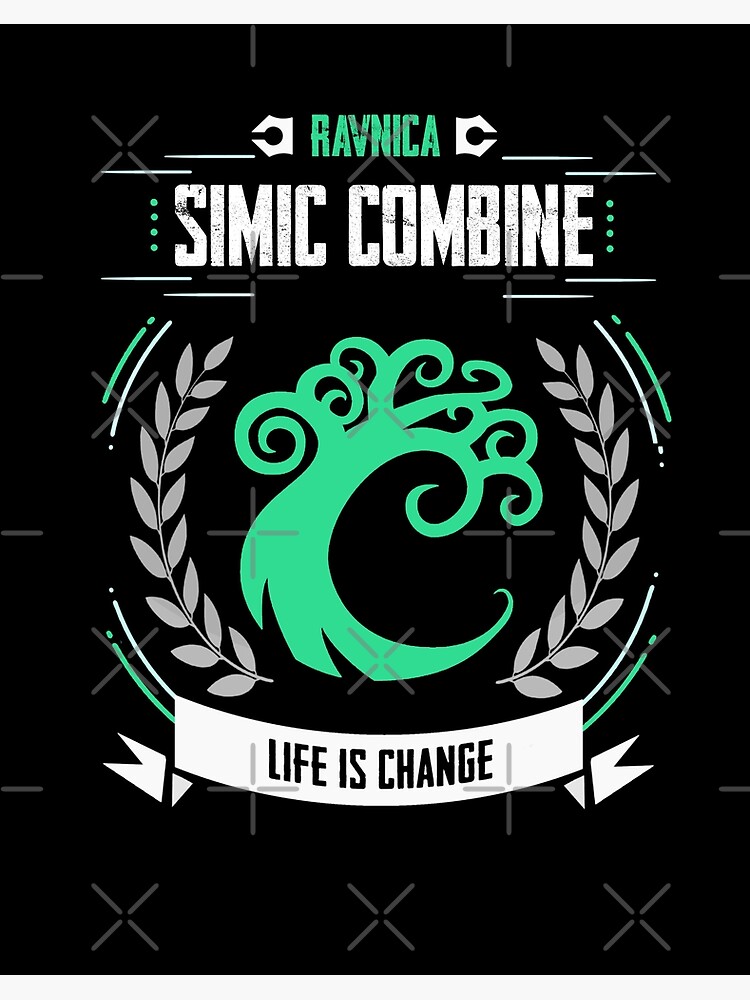 Lámina fotográfica «Mtg- Simic Combine Camisas con gráficos retro para ...