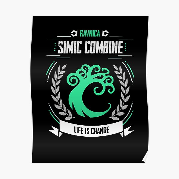Póster «Mtg- Simic Combine Camisas con gráficos retro para mujeres ...