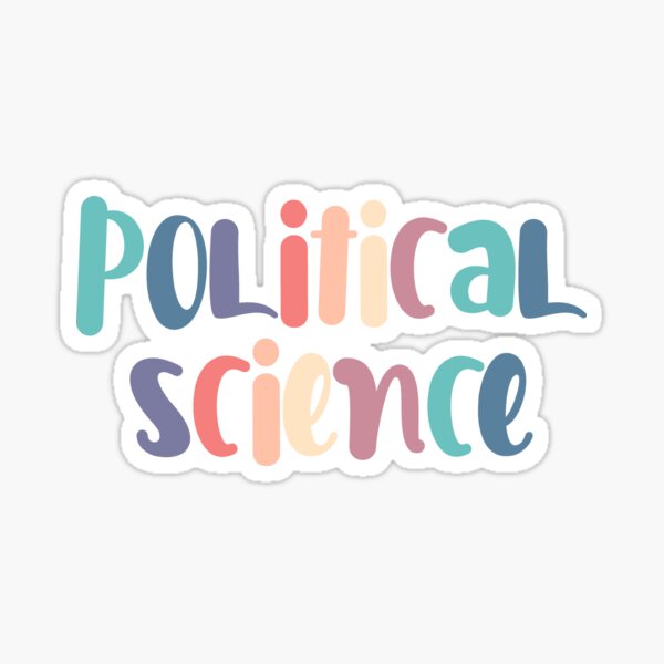 "political science" Sticker for Sale by catevalentini12 | Redbubble