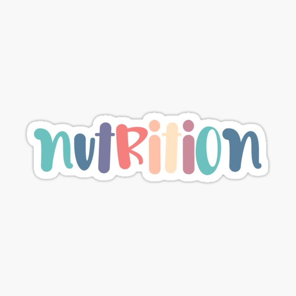 "Nutrition" Sticker for Sale by catevalentini12 | Redbubble