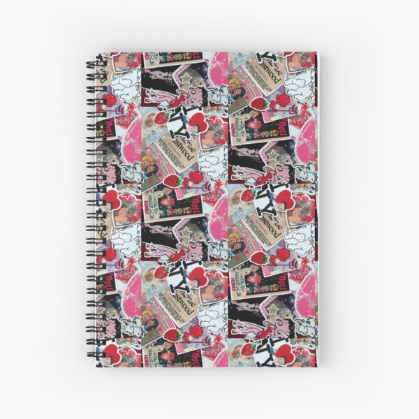 "cute pink y2k collage" Spiral Notebook by abrimando | Redbubble
