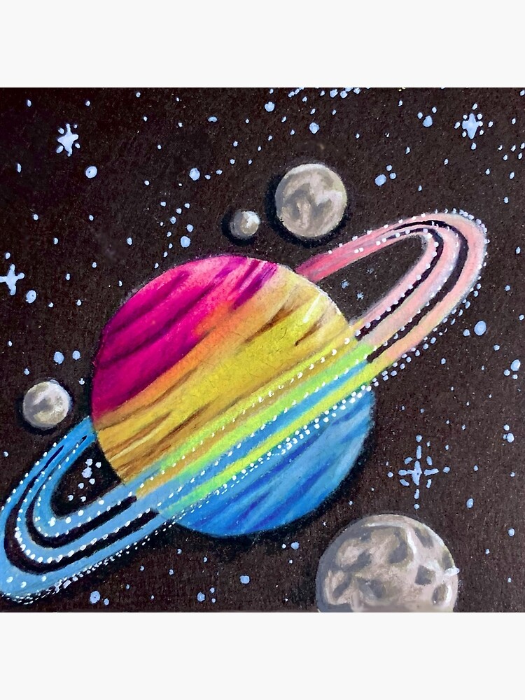 "Pansexual Pride Flag Themed Planet" Art Print by fu3ledbyart | Redbubble