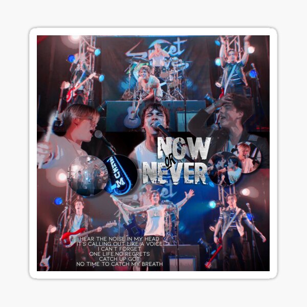 "NOW OR NEVER" Sticker by BrightPhantoms | Redbubble