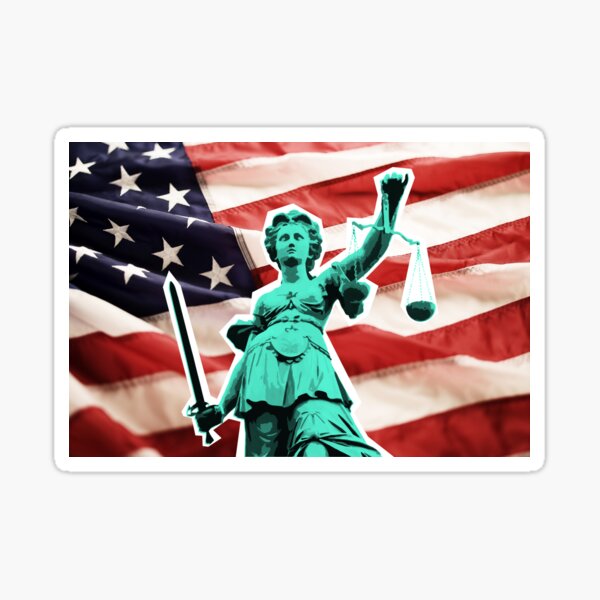 "Justice" Sticker for Sale by -Koleidescope | Redbubble