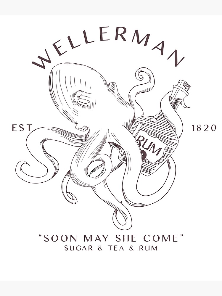 "Wellerman Sea Shanty | Sugar and Tea and Rum" Poster by AbiTheDesigner ...