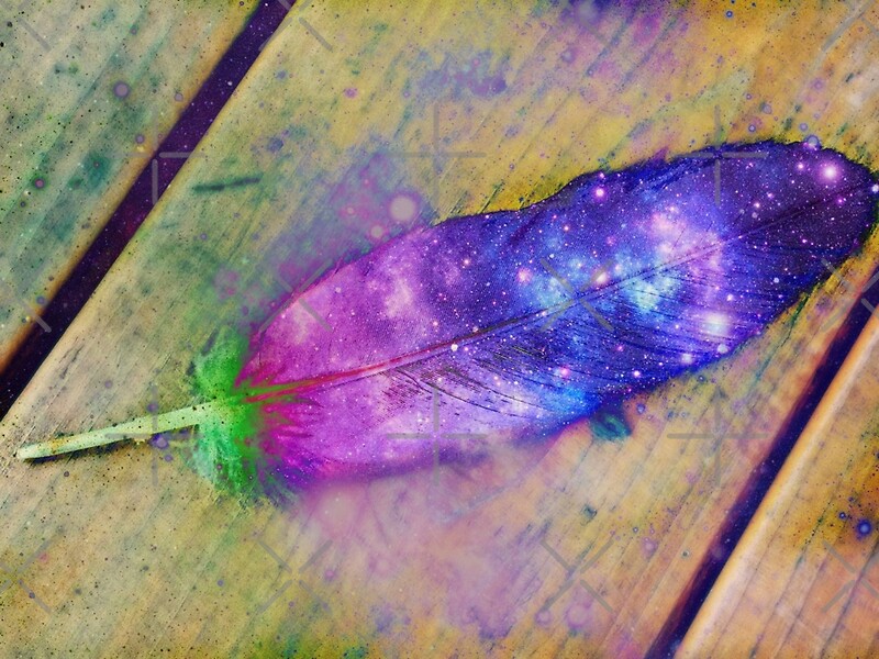 "Space Feather " by mezzilicious | Redbubble
