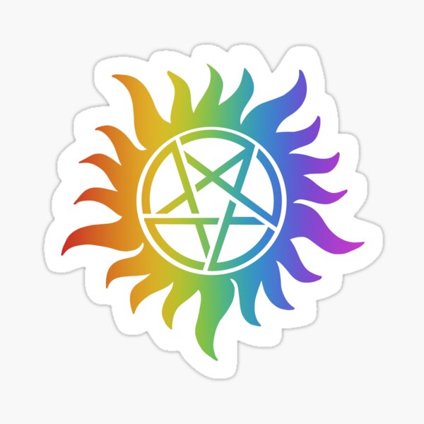 Rainbow Anti Possession Symbol Sticker For Sale By Spottedhound Redbubble