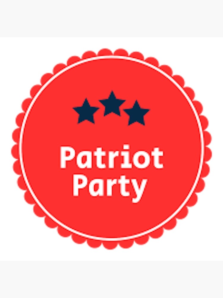 "Patriot Party Logo 2" Poster for Sale by darkpack | Redbubble