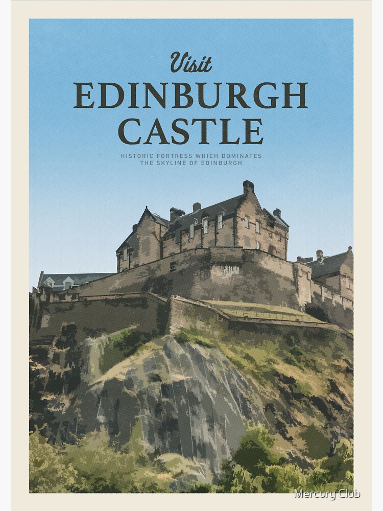 "Visit Edinburgh Castle" Sticker by CallumGardiner | Redbubble