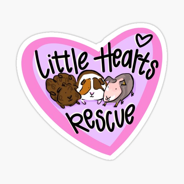 "Little Hearts Rescue Heart Logo" Sticker for Sale by Charrrrrlieee ...