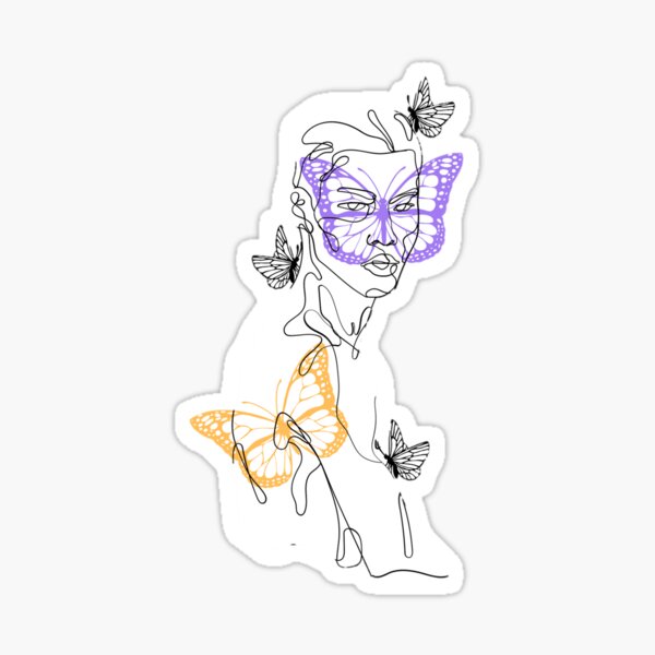 "Subtle/Discreet Non-Binary Inspired Minimal Design." Sticker by ...