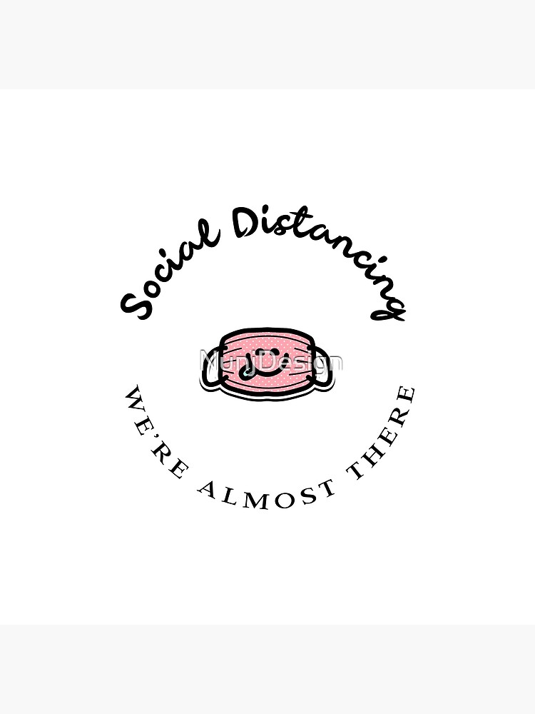 "Social distance mask" Poster for Sale by NunjDesign | Redbubble