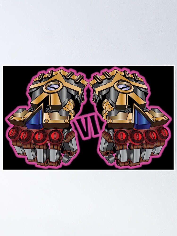 "VI Gloves" Poster for Sale by MrIngenio | Redbubble