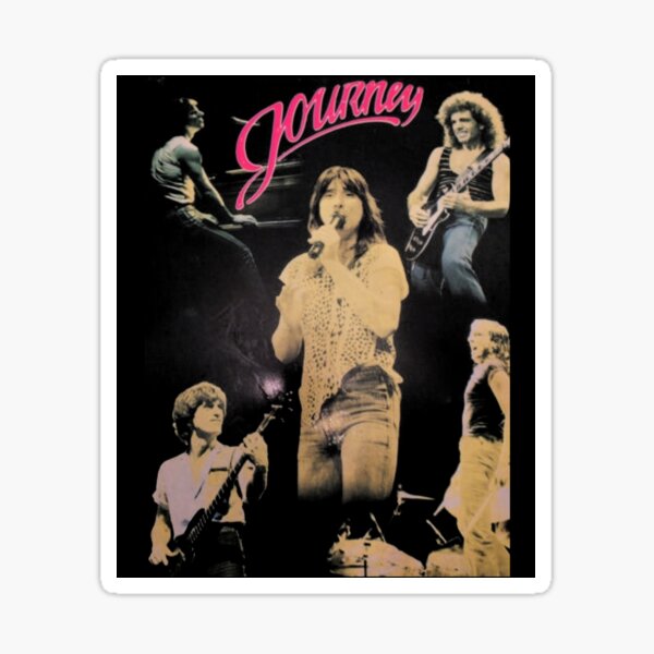 "Vintage Journey 1981" Sticker for Sale by JoannBoston | Redbubble