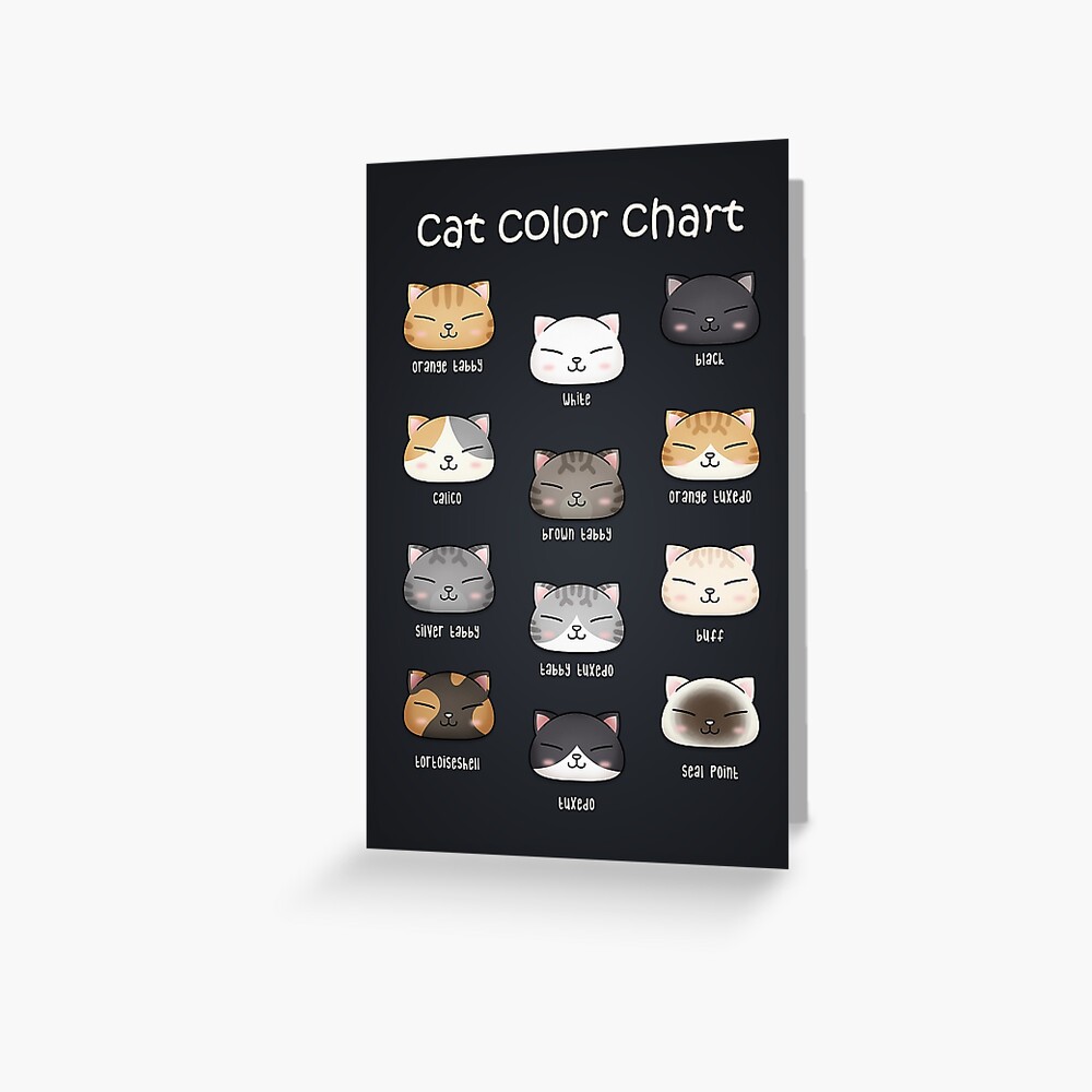"Cats Color Chart" Poster for Sale by Takeda-art | Redbubble
