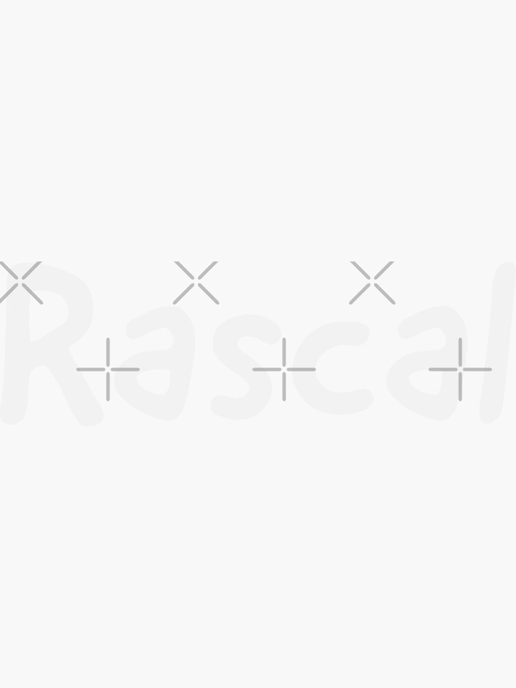 "Rascal" Sticker for Sale by Dribble1 | Redbubble