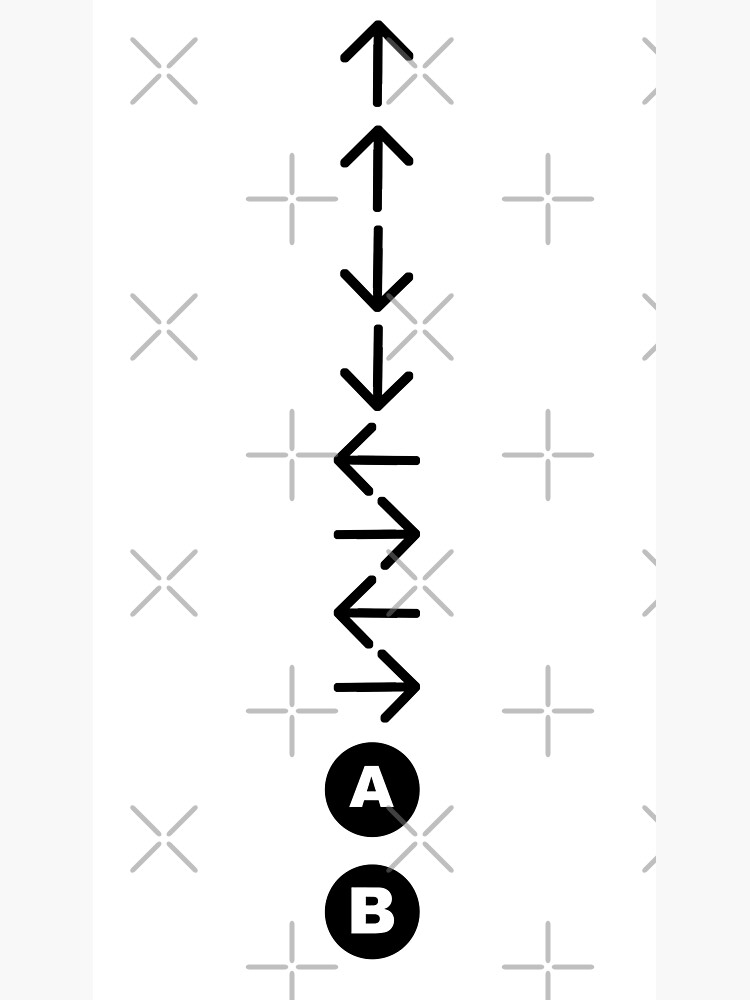 "Konami Code" Poster by zareworks | Redbubble