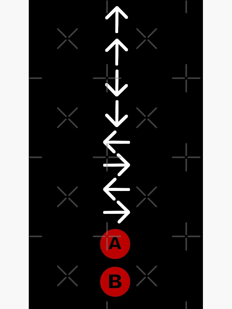 "Konami Code" Poster by zareworks | Redbubble