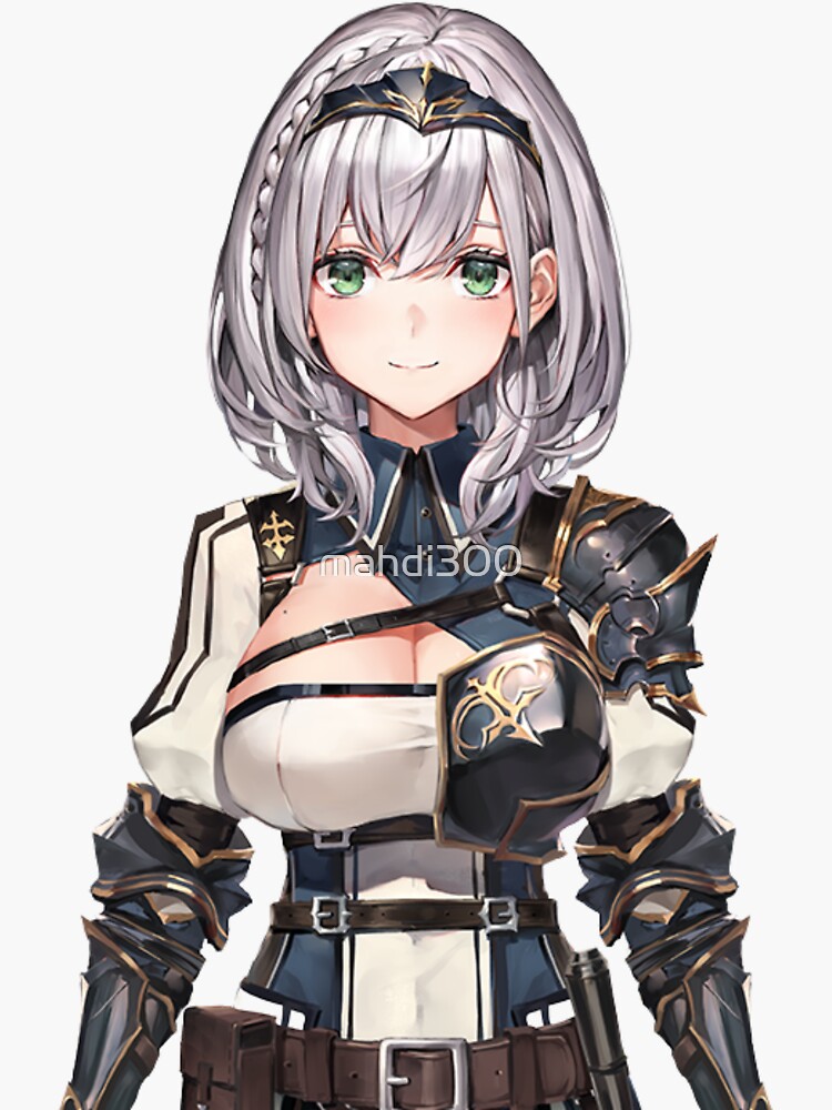 "Shirogane Noel cute vtuber" Sticker for Sale by mahdi300 | Redbubble