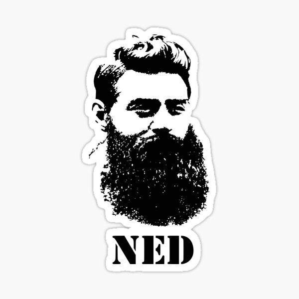 "Ned Kelly" Sticker by blueparrot | Redbubble