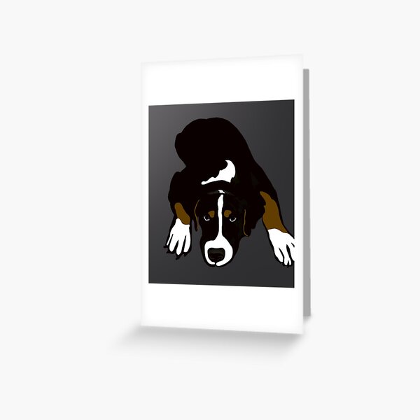 "Swissy Mountain Dog" Greeting Card for Sale by Karen Harding | Redbubble