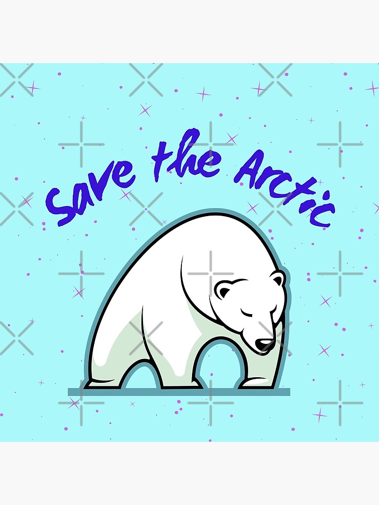 "Save the arctic 2021 vintage polar bear " Poster for Sale by Socool101 ...