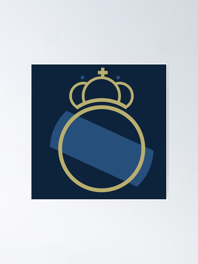 "Real Madrid C.F. - Crown Logo" Poster by Foottering | Redbubble