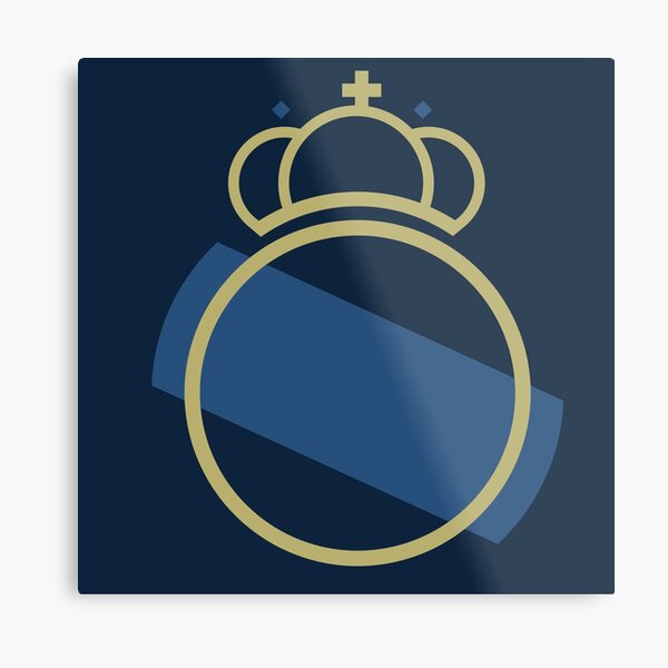 "Real Madrid C.F. - Crown Logo" Metal Print for Sale by Foottering ...